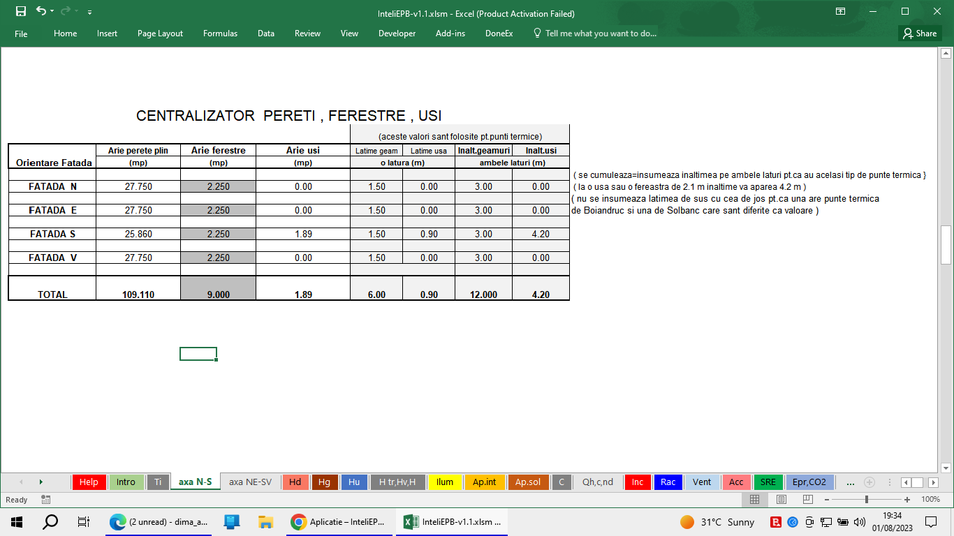 Aplicatie - InteliEPB | Program calcul Certificate energetice si Audit
